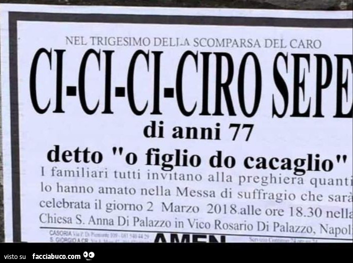 CI-CI-CI-CIRO - Facciabuco.com