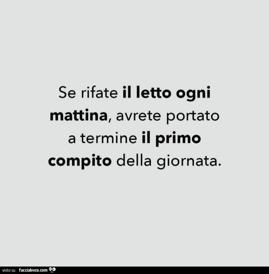 Tutti i meme sul Letto - Facciabuco.com