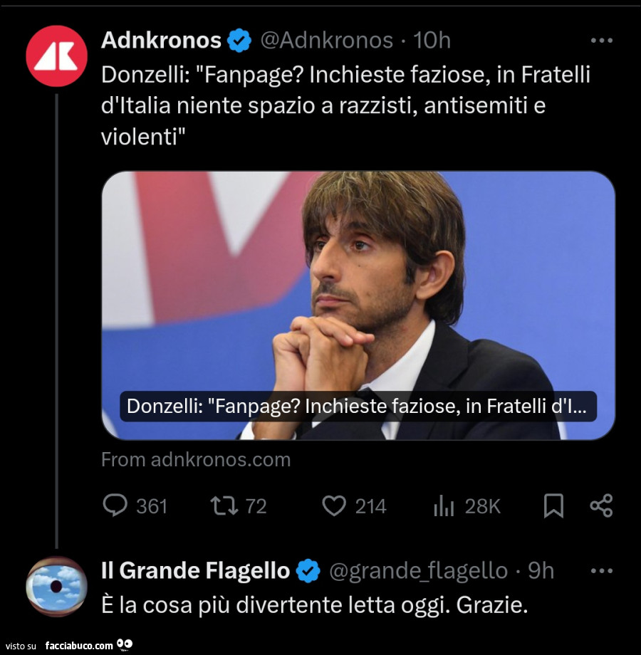 Tutti i meme su Giovanni Donzelli - Facciabuco.com