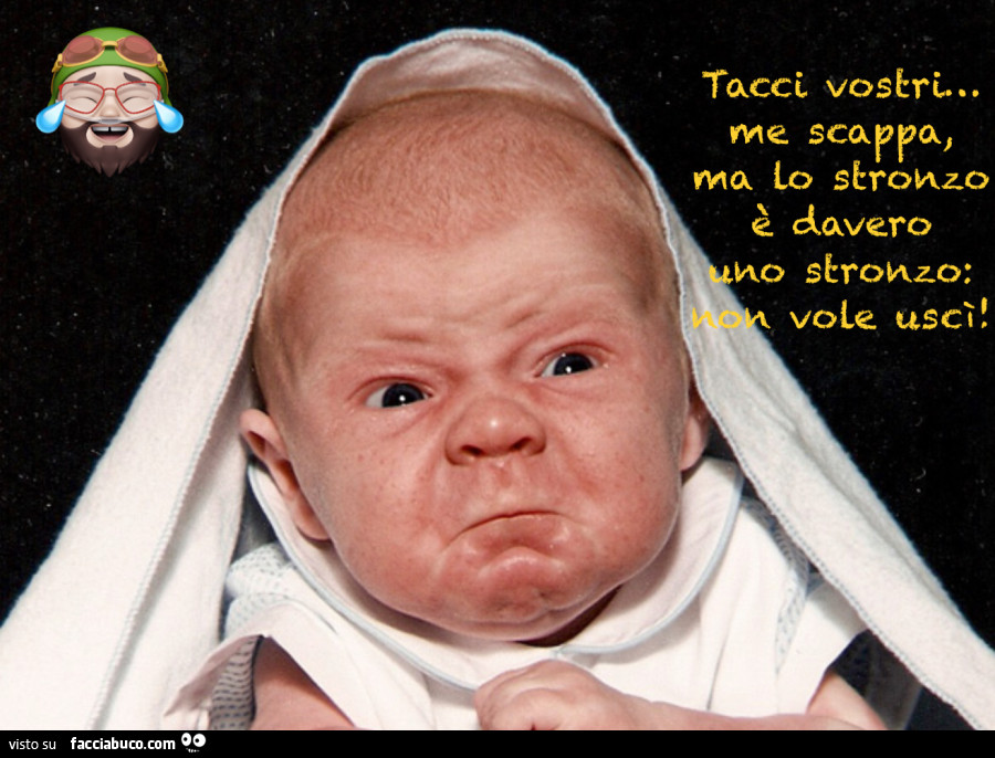 Tacci vostri. Me scappa ma lo stronzo è davvero ‘no stronzo: nun vole ...
