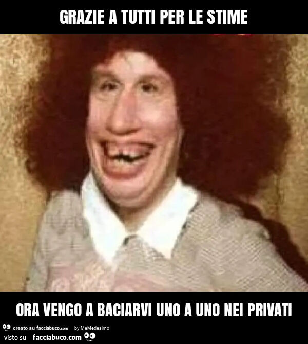 Tutti i meme sui Baci - Facciabuco.com