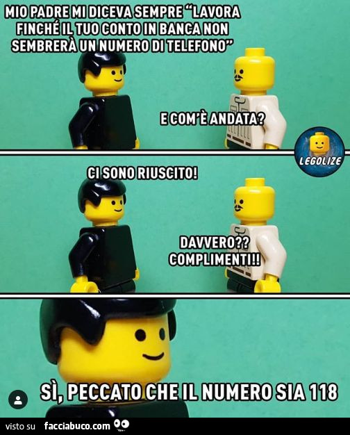 Tutti i meme su Legolize - Facciabuco.com